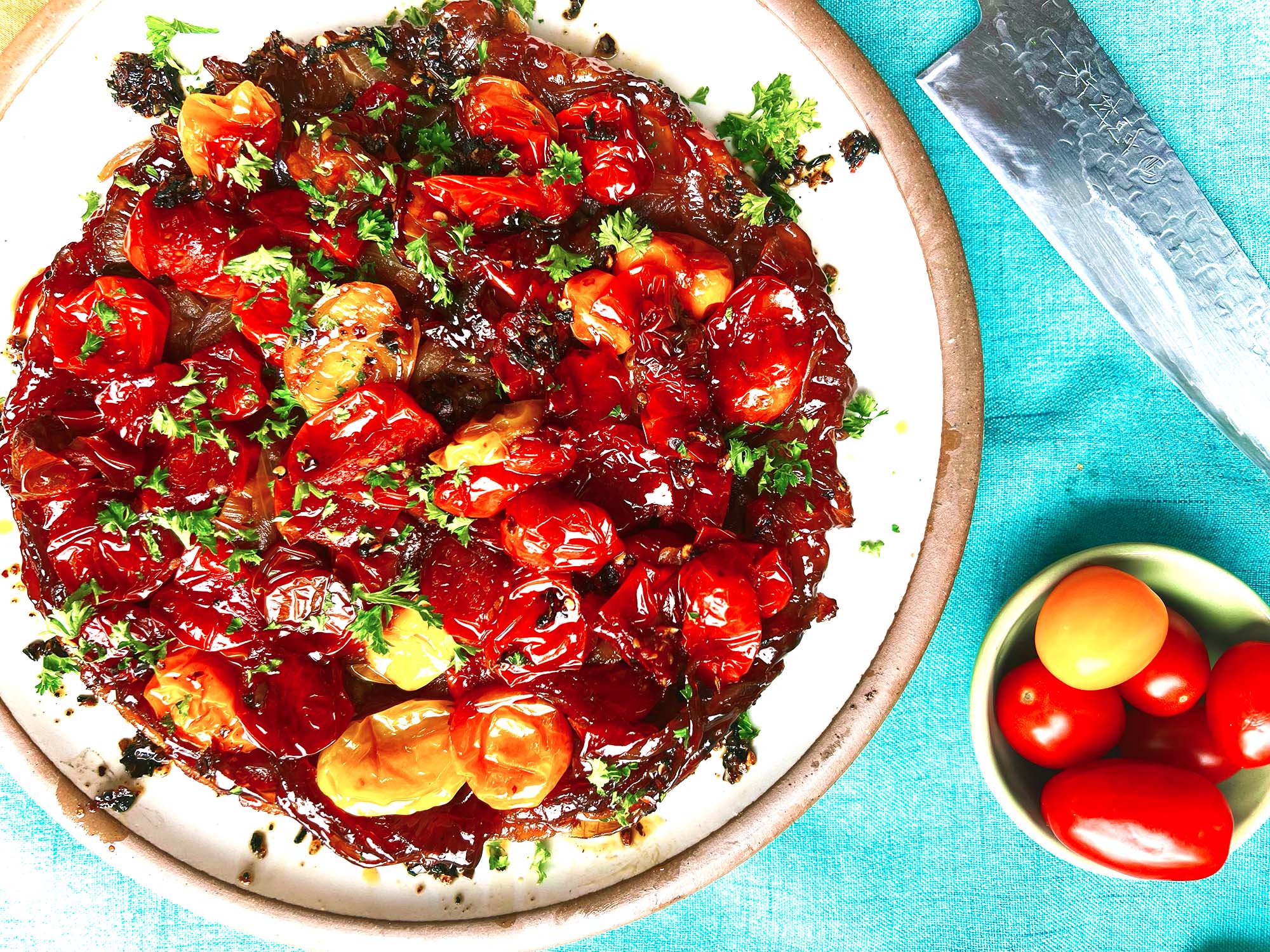 Sweet & Spicy Caramelized Tomato Tart – Barnacle Foods